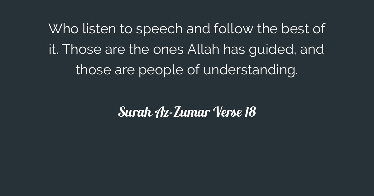 Surah Az-Zumar Verse 18 | Tafsirq.com