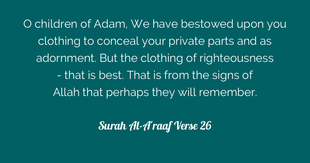 Surah Al-A'raaf Verse 26 | Tafsirq.com
