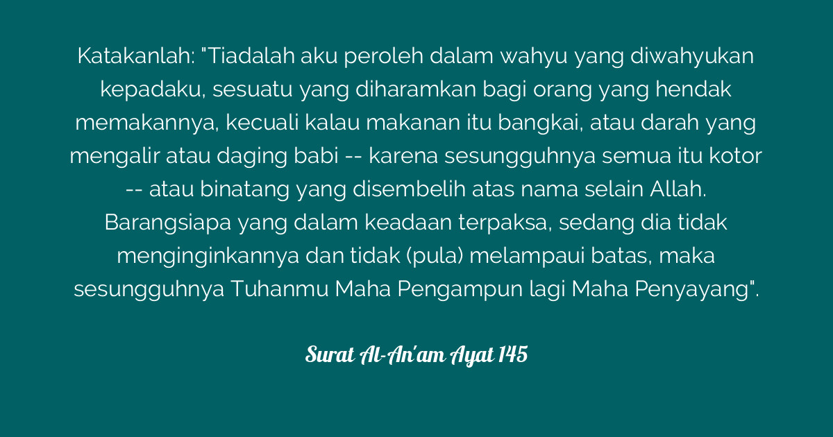 Surat Al-An'am Ayat 145 | Tafsirq.com