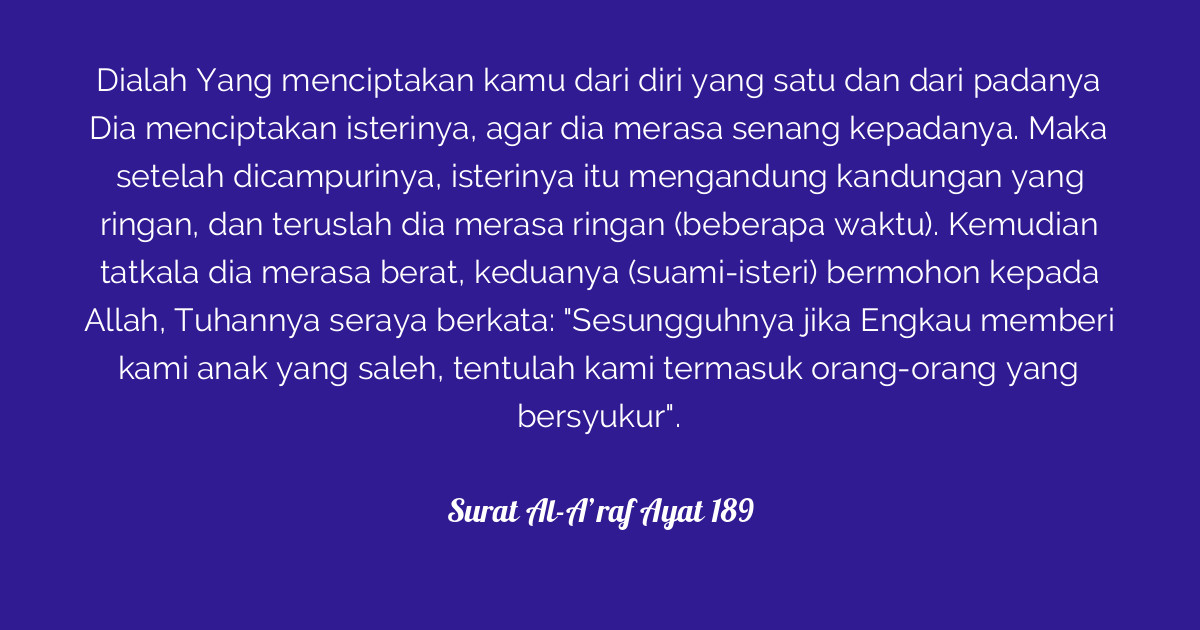 Surat Al-A’raf Ayat 189 | Tafsirq.com