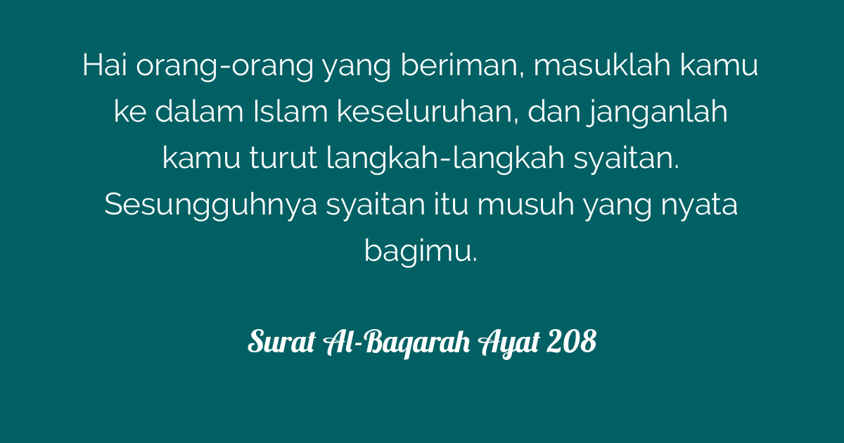 Surat Al Baqarah Ayat 208